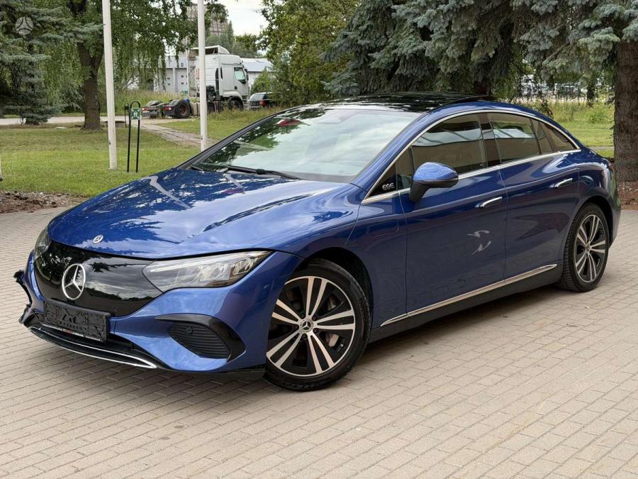 Blue Mercedes-Benz EQE 2022 in Kaunas, with an engine capacity of 0.00 L and mileage of 120 thousand km for 30129 €, photo 8 on AUTOMOTO.COM.LV