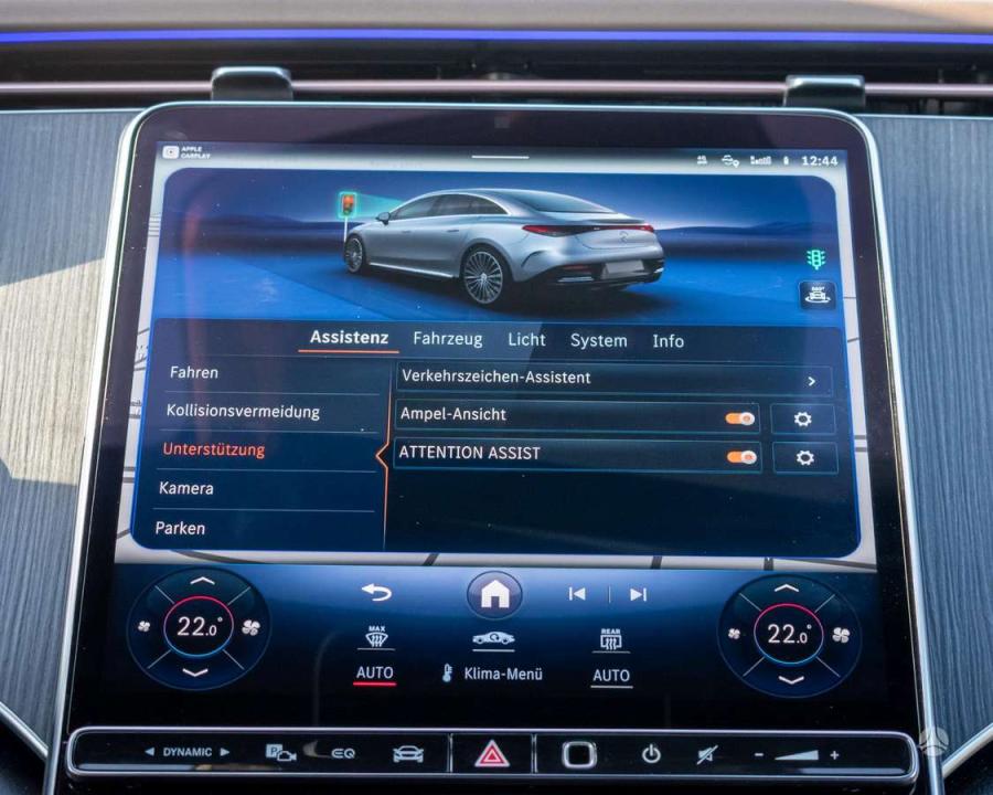 Pelēks Mercedes-Benz EQE 2022 Viļņa, ar dzinēja tilpumu 0.00 L un nobraukumu 77 tūkst. km par 43900 €, foto 28 vietnē AUTOMOTO.COM.LV