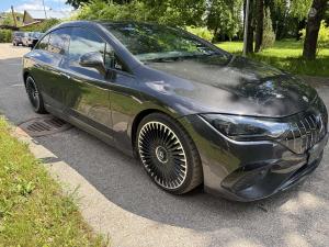 Grey Mercedes-Benz EQE 2022 in Alytus, with an engine capacity of 0.00 L and mileage of 65 thousand km for 25800 €, photo 11 on AUTOMOTO.COM.LV