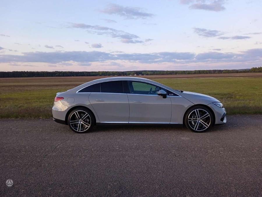 Grey Mercedes-Benz EQE 2024 in Kaunas, with an engine capacity of 0.00 L and mileage of 5 thousand km for 39999 €, photo 6 on AUTOMOTO.COM.LV