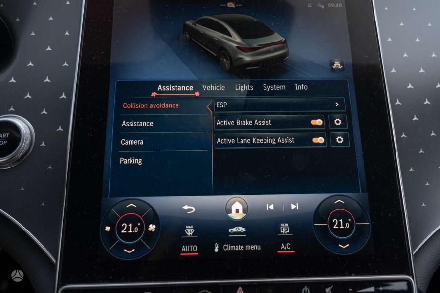 Balts Mercedes-Benz EQE 2022 Viļņa, ar dzinēja tilpumu 0.00 L un nobraukumu 99 tūkst. km par 34990 €, foto 22 vietnē AUTOMOTO.COM.LV