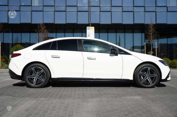 White Mercedes-Benz EQE 2024 in Vilnius, with an engine capacity of 0.00 L and mileage of 30 thousand km for 49990 €, photo 5 on AUTOMOTO.COM.LV