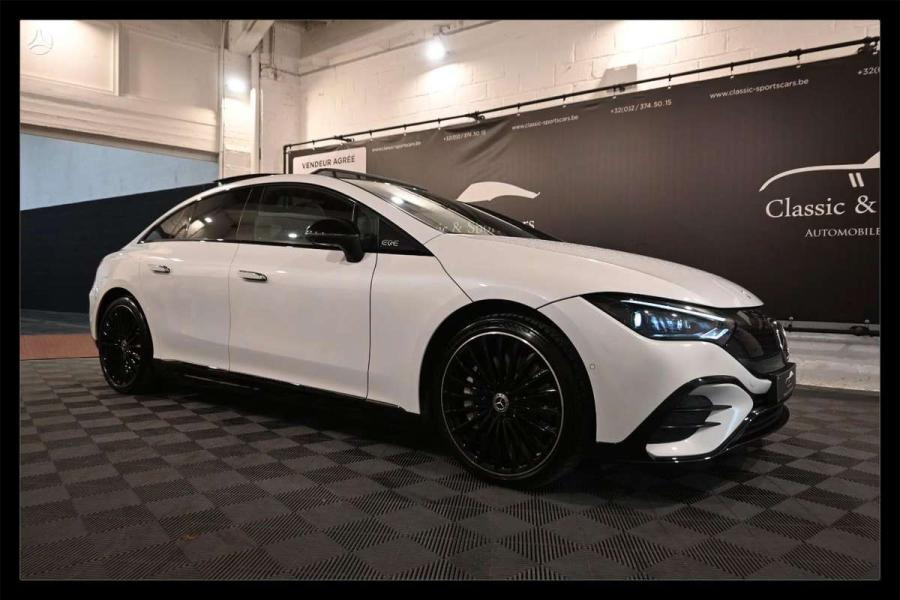 White Mercedes-Benz EQE 2025 in Vilnius, with an engine capacity of 0.00 L and mileage of 19 thousand km for 53200 €, photo 4 on AUTOMOTO.COM.LV