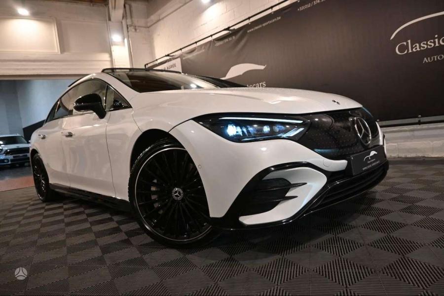 White Mercedes-Benz EQE 2025 in Vilnius, with an engine capacity of 0.00 L and mileage of 19 thousand km for 53200 €, photo 5 on AUTOMOTO.COM.LV