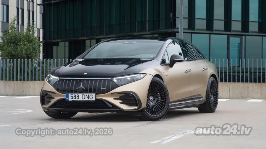 Smilšu krāsa Mercedes-Benz EQS 2024 Tallina, ar dzinēja tilpumu 0.00 L un nobraukumu 15 tūkst. km par 106000 €, foto 1 vietnē AUTOMOTO.COM.LV