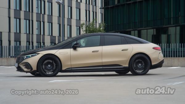 Beige Mercedes-Benz EQS 2024 in Tallinn, with an engine capacity of 0.00 L and mileage of 15 thousand km for 106000 €, photo 2 on AUTOMOTO.COM.LV