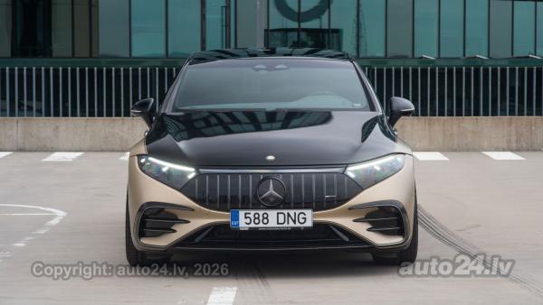 Beige Mercedes-Benz EQS 2024 in Tallinn, with an engine capacity of 0.00 L and mileage of 15 thousand km for 106000 €, photo 4 on AUTOMOTO.COM.LV