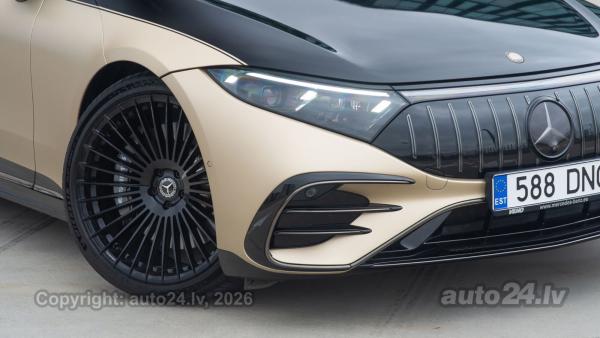 Beige Mercedes-Benz EQS 2024 in Tallinn, with an engine capacity of 0.00 L and mileage of 15 thousand km for 106000 €, photo 5 on AUTOMOTO.COM.LV