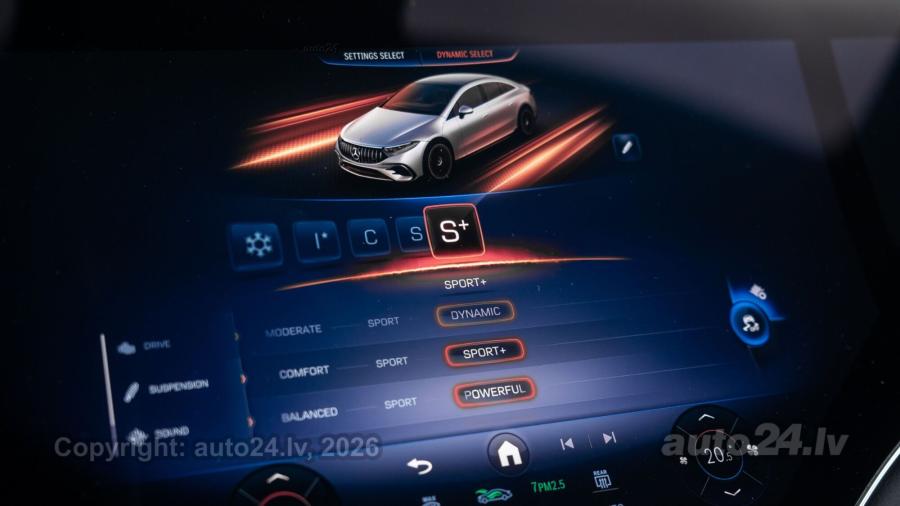 Smilšu krāsa Mercedes-Benz EQS 2024 Tallina, ar dzinēja tilpumu 0.00 L un nobraukumu 15 tūkst. km par 106000 €, foto 17 vietnē AUTOMOTO.COM.LV