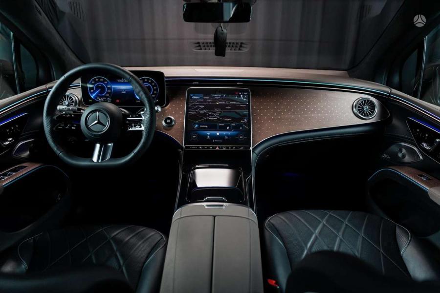 Black Mercedes-Benz EQS 2023 in Vilnius, with an engine capacity of 0.00 L and mileage of 50 thousand km for 68500 €, photo 24 on AUTOMOTO.COM.LV