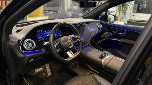 Black Mercedes-Benz EQS 2024 in Vilnius, with an engine capacity of 0.00 L and mileage of 35 thousand km for 84989 €, photo 9 on AUTOMOTO.COM.LV