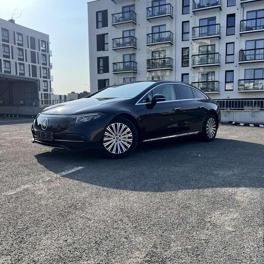 Black Mercedes-Benz EQS 2022 in Vilnius, with an engine capacity of 0.00 L and mileage of 103 thousand km for 45990 €, photo 1 on AUTOMOTO.COM.LV