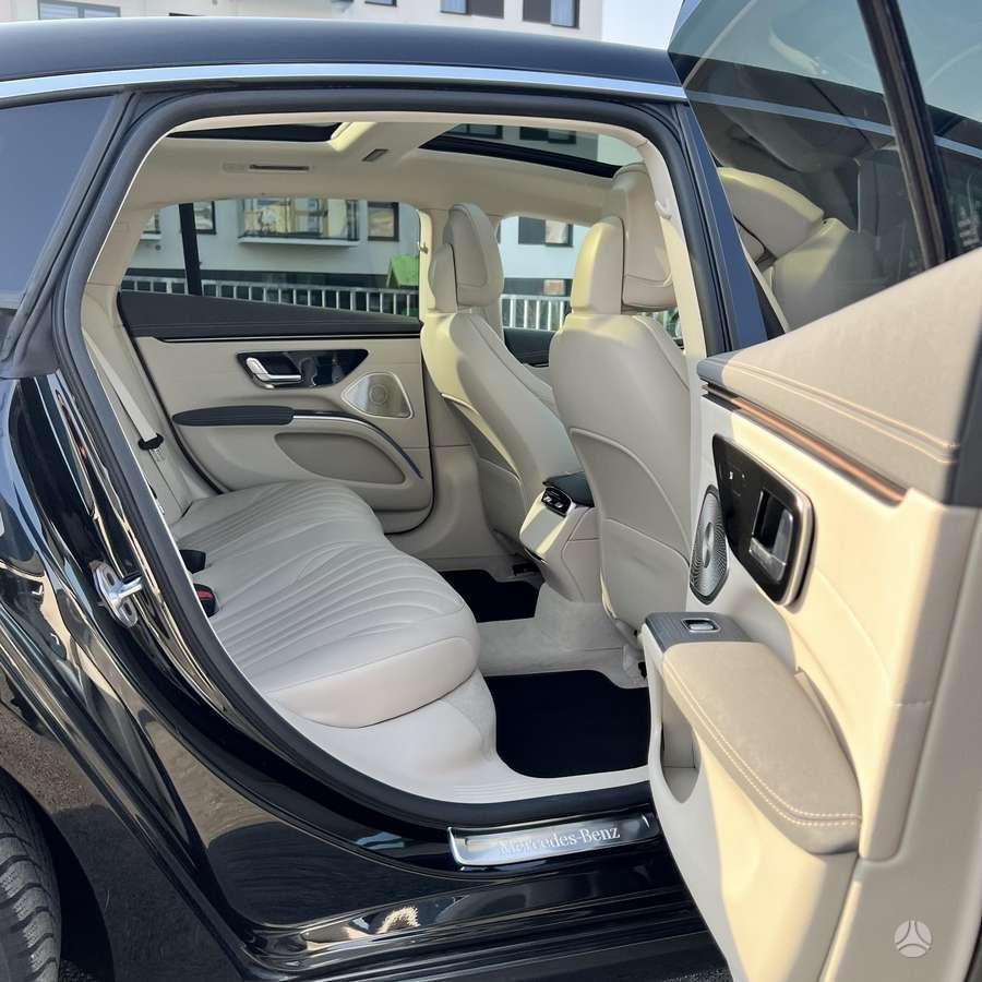 Black Mercedes-Benz EQS 2022 in Vilnius, with an engine capacity of 0.00 L and mileage of 103 thousand km for 45990 €, photo 20 on AUTOMOTO.COM.LV