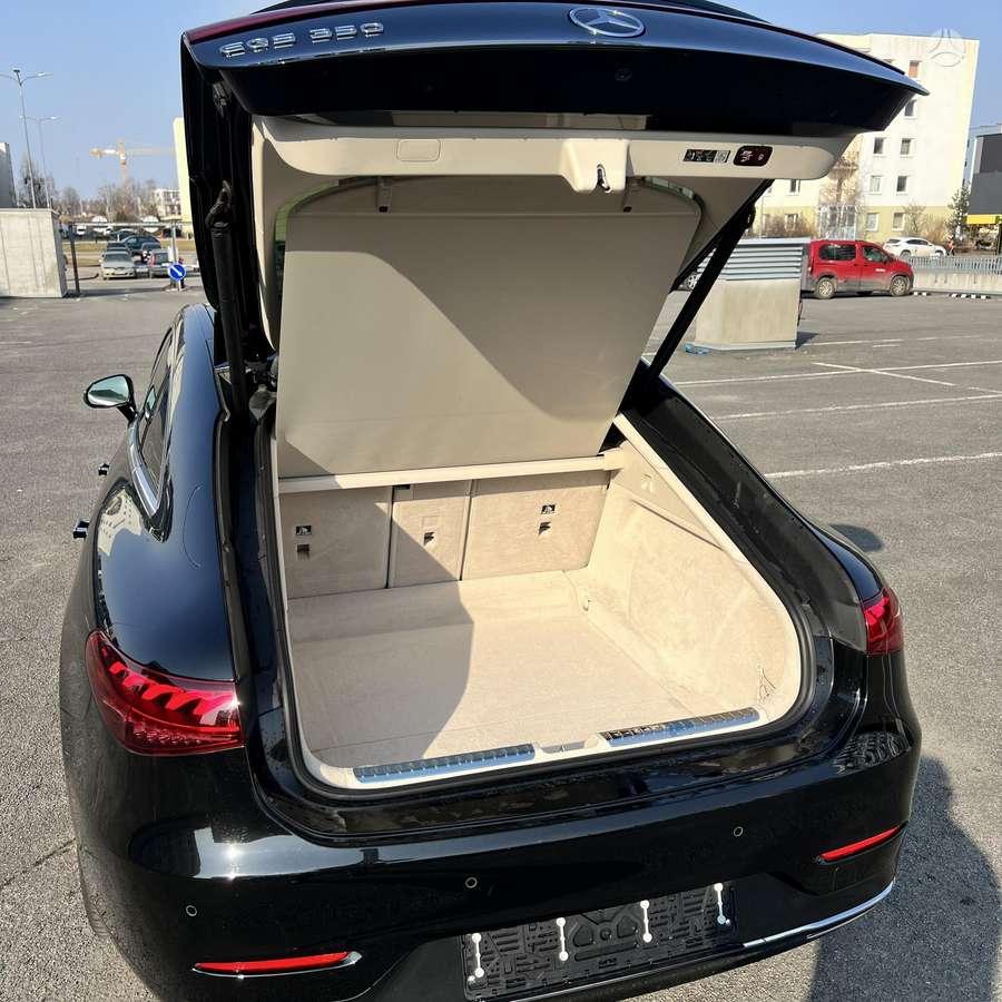 Black Mercedes-Benz EQS 2022 in Vilnius, with an engine capacity of 0.00 L and mileage of 103 thousand km for 45990 €, photo 23 on AUTOMOTO.COM.LV