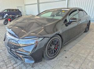 Melns Mercedes-Benz EQS 2024 Klaipėda, ar dzinēja tilpumu 0.00 L un nobraukumu 16 tūkst. km par 23300 €, foto 3 vietnē AUTOMOTO.COM.LV
