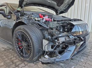 Melns Mercedes-Benz EQS 2024 Klaipėda, ar dzinēja tilpumu 0.00 L un nobraukumu 16 tūkst. km par 23300 €, foto 20 vietnē AUTOMOTO.COM.LV