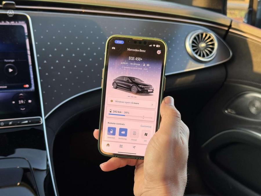 Черный Мерседес ЕКуЕс 2022 в Каунас, объемом двигателя 0.00 л и пробегом 95 тыс. км за 53000 €, фото 24 на AUTOMOTO.COM.LV