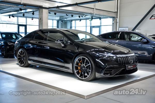 Black Mercedes-Benz EQS 2022 in Tallinn, with an engine capacity of 0.00 L and mileage of 25 thousand km for 79900 €, photo 1 on AUTOMOTO.COM.LV