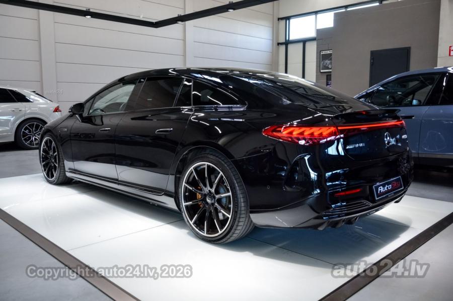 Black Mercedes-Benz EQS 2022 in Tallinn, with an engine capacity of 0.00 L and mileage of 25 thousand km for 79900 €, photo 5 on AUTOMOTO.COM.LV