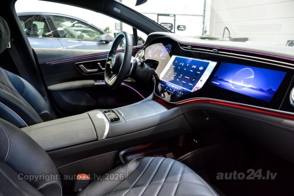 Black Mercedes-Benz EQS 2022 in Tallinn, with an engine capacity of 0.00 L and mileage of 25 thousand km for 79900 €, photo 7 on AUTOMOTO.COM.LV
