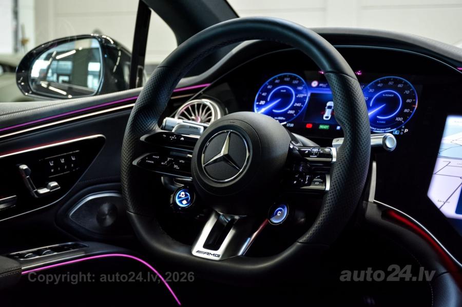 Black Mercedes-Benz EQS 2022 in Tallinn, with an engine capacity of 0.00 L and mileage of 25 thousand km for 79900 €, photo 13 on AUTOMOTO.COM.LV