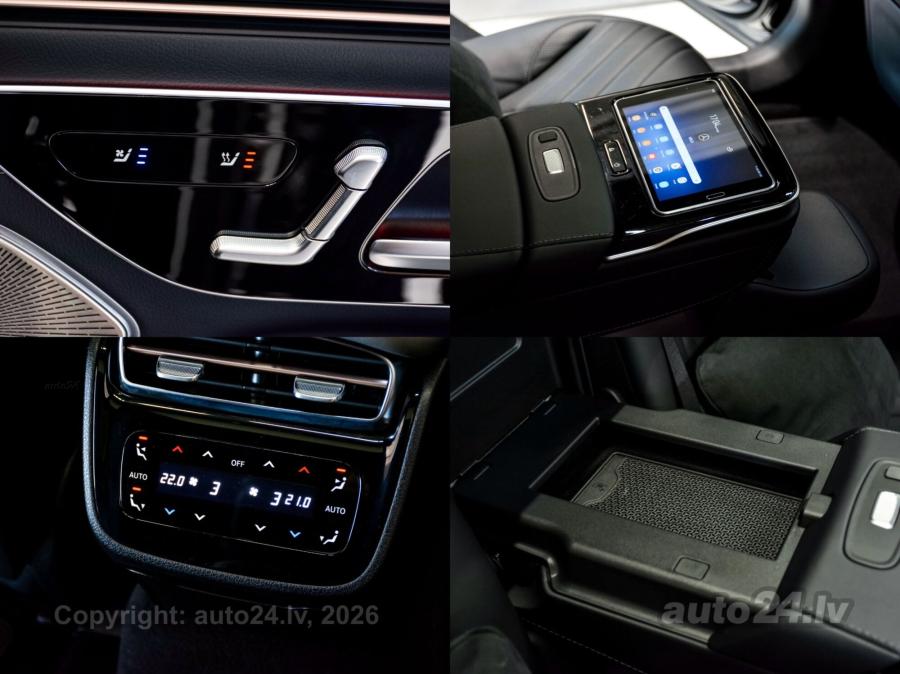 Black Mercedes-Benz EQS 2022 in Tallinn, with an engine capacity of 0.00 L and mileage of 25 thousand km for 79900 €, photo 27 on AUTOMOTO.COM.LV