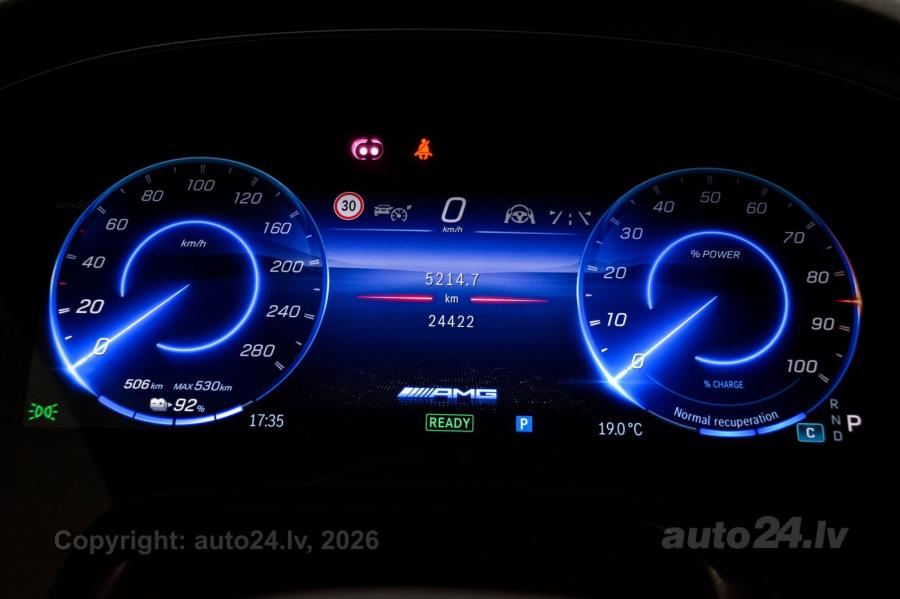 Black Mercedes-Benz EQS 2022 in Tallinn, with an engine capacity of 0.00 L and mileage of 25 thousand km for 79900 €, photo 31 on AUTOMOTO.COM.LV