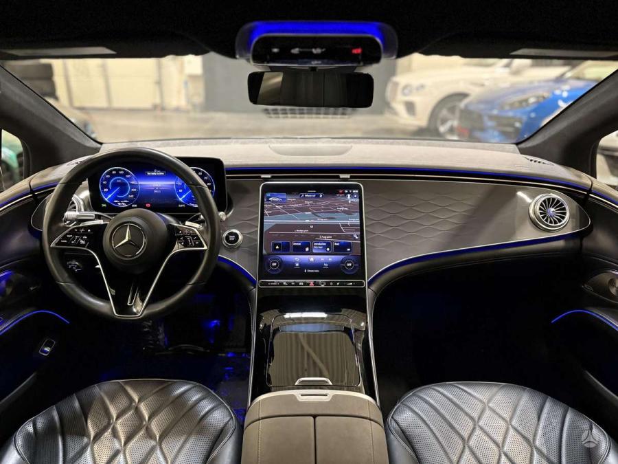 Black Mercedes-Benz EQS 2022 in Vilnius, with an engine capacity of 0.00 L and mileage of 39 thousand km for 50400 €, photo 21 on AUTOMOTO.COM.LV