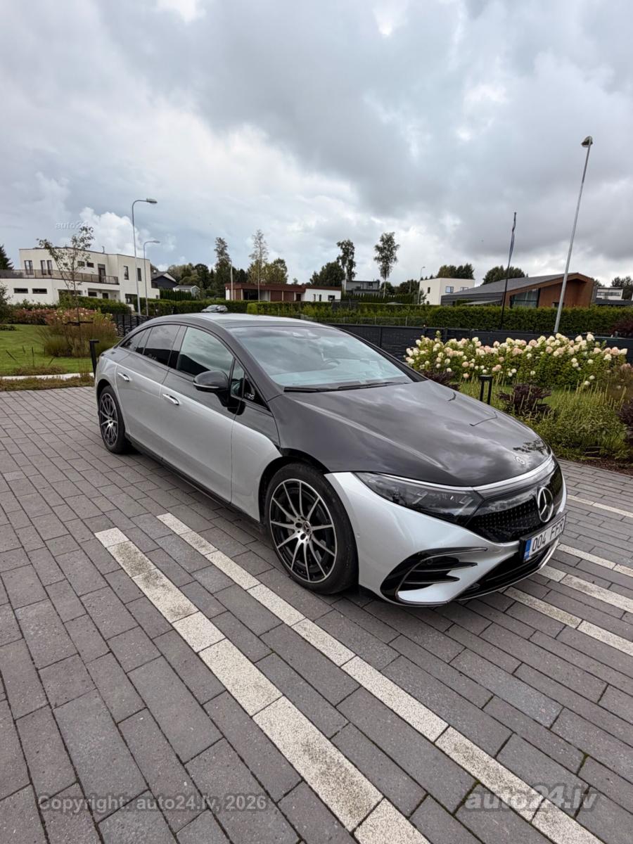 Melns Mercedes-Benz EQS 2022 Tartu, ar dzinēja tilpumu 0.00 L un nobraukumu 50 tūkst. km par 72000 €, foto 1 vietnē AUTOMOTO.COM.LV