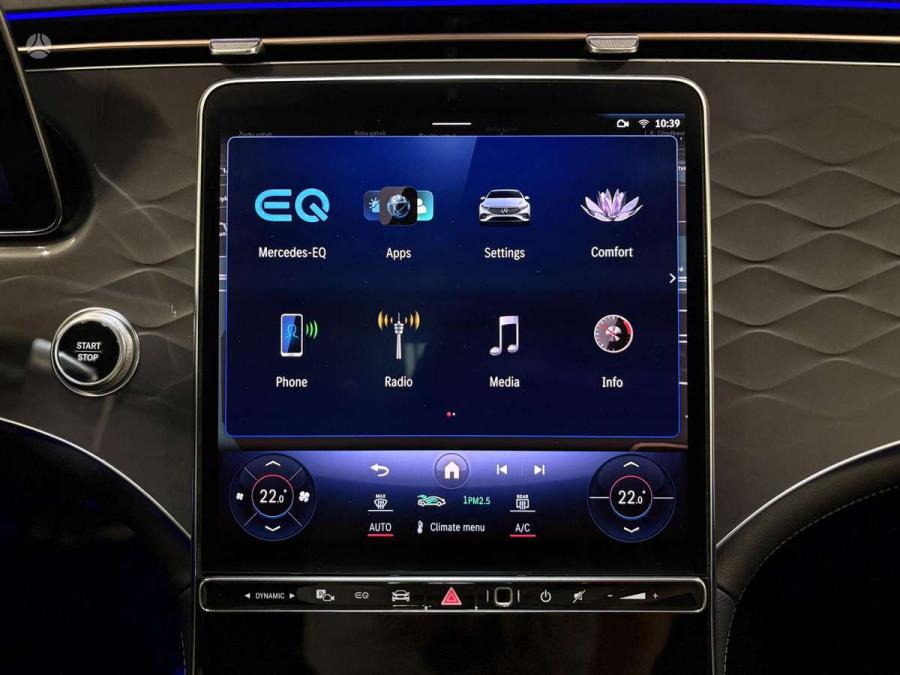 Melns Mercedes-Benz EQS 2022 Viļņa, ar dzinēja tilpumu 0.00 L un nobraukumu 39 tūkst. km par 49999 €, foto 44 vietnē AUTOMOTO.COM.LV