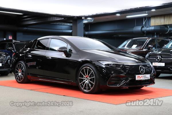 Melns Mercedes-Benz EQS 2023 Tallina, ar dzinēja tilpumu 0.00 L un nobraukumu 31 tūkst. km par 77995 €, foto  vietnē AUTOMOTO.COM.LV
