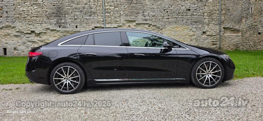 Black Mercedes-Benz EQS 2024 in Tallinn, with an engine capacity of 0.00 L and mileage of 39 thousand km for 79990 €, photo 8 on AUTOMOTO.COM.LV