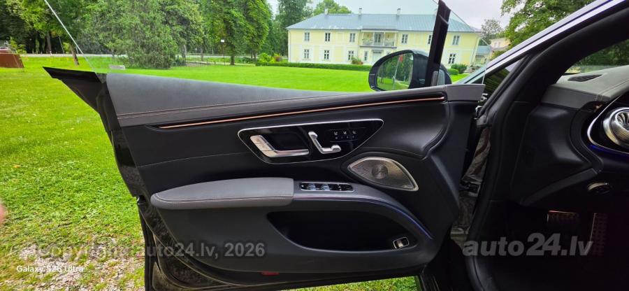 Black Mercedes-Benz EQS 2024 in Tallinn, with an engine capacity of 0.00 L and mileage of 39 thousand km for 79990 €, photo 21 on AUTOMOTO.COM.LV