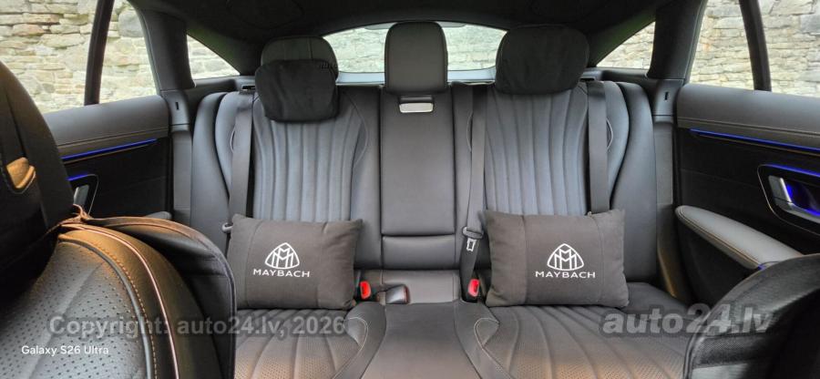 Black Mercedes-Benz EQS 2024 in Tallinn, with an engine capacity of 0.00 L and mileage of 39 thousand km for 79990 €, photo 24 on AUTOMOTO.COM.LV