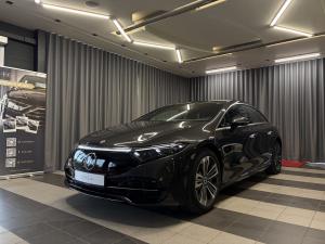 Black Mercedes-Benz EQS 2024 in Marupe, with an engine capacity of 0.00 L and mileage of 10 thousand km for 70000 €, photo  on AUTOMOTO.COM.LV