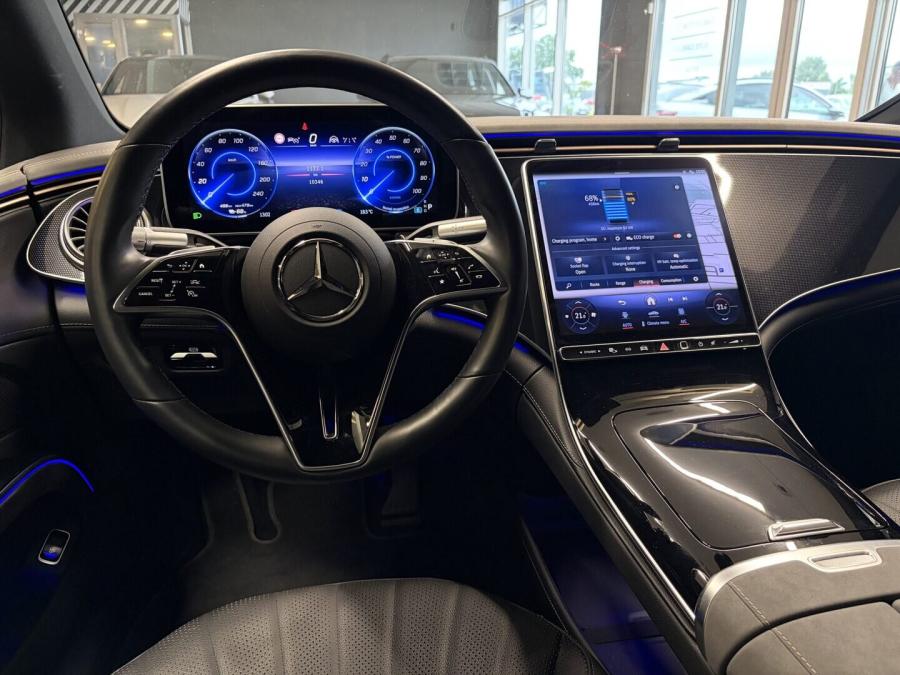 Black Mercedes-Benz EQS 2024 in Marupe, with an engine capacity of 0.00 L and mileage of 10 thousand km for 70000 €, photo 10 on AUTOMOTO.COM.LV