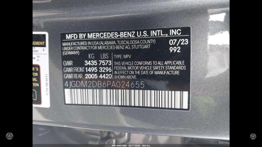 Pelēks Mercedes-Benz EQS 2023 Viļņa, ar dzinēja tilpumu 0.00 L un nobraukumu 38 tūkst. km par 41900 €, foto 18 vietnē AUTOMOTO.COM.LV