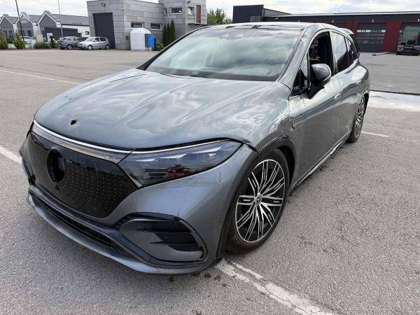 Grey Mercedes-Benz EQS 2023 in Kaunas, with an engine capacity of 0.00 L and mileage of 0 thousand km for 15500 €, photo 1 on AUTOMOTO.COM.LV