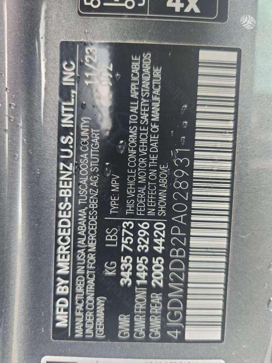 Grey Mercedes-Benz EQS 2023 in Vilnius, with an engine capacity of 0.00 L and mileage of 35 thousand km for 39200 €, photo 15 on AUTOMOTO.COM.LV
