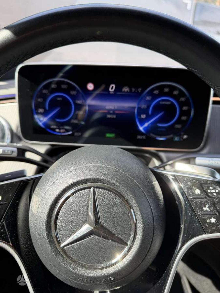 Pelēks Mercedes-Benz EQS 2023 Viļņa, ar dzinēja tilpumu 0.00 L un nobraukumu 37 tūkst. km par 55000 €, foto 7 vietnē AUTOMOTO.COM.LV