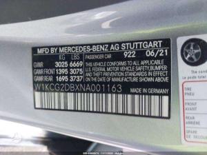 Grey Mercedes-Benz EQS 2022 in Klaipeda, with an engine capacity of 0.00 L and mileage of 47 thousand km for 14100 €, photo 10 on AUTOMOTO.COM.LV