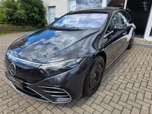 Grey Mercedes-Benz EQS 2022 in Kaunas, with an engine capacity of 0.00 L and mileage of 193 thousand km for 36900 €, photo 29 on AUTOMOTO.COM.LV