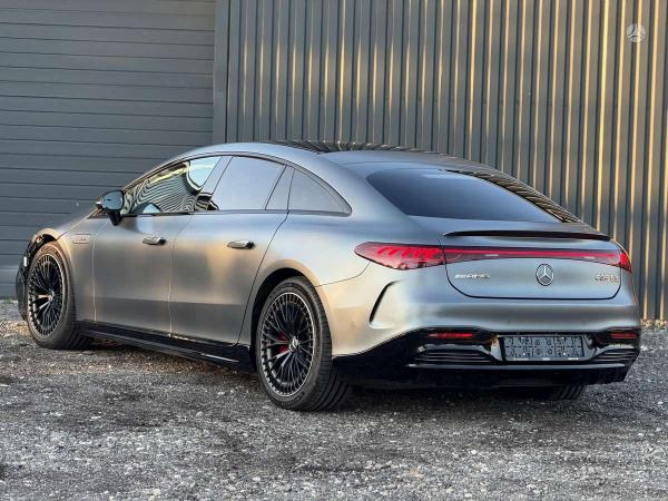 Grey Mercedes-Benz EQS 2023 in Kaunas, with an engine capacity of 0.00 L and mileage of 58 thousand km for 60500 €, photo 7 on AUTOMOTO.COM.LV