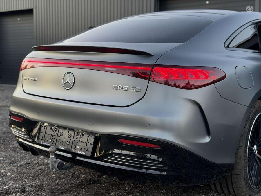 Grey Mercedes-Benz EQS 2023 in Kaunas, with an engine capacity of 0.00 L and mileage of 58 thousand km for 60500 €, photo 23 on AUTOMOTO.COM.LV