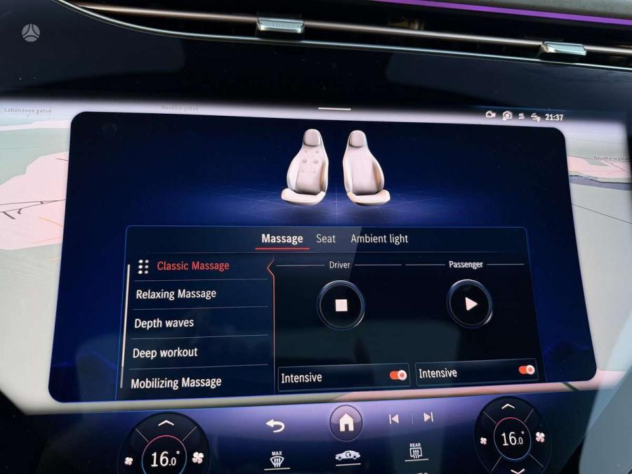 Grey Mercedes-Benz EQS 2023 in Kaunas, with an engine capacity of 0.00 L and mileage of 58 thousand km for 60500 €, photo 32 on AUTOMOTO.COM.LV