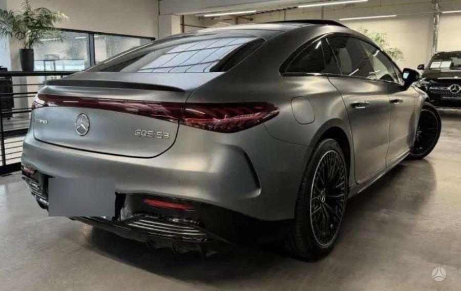 Grey Mercedes-Benz EQS 2023 in Kaunas, with an engine capacity of 0.00 L and mileage of 58 thousand km for 60500 €, photo 54 on AUTOMOTO.COM.LV