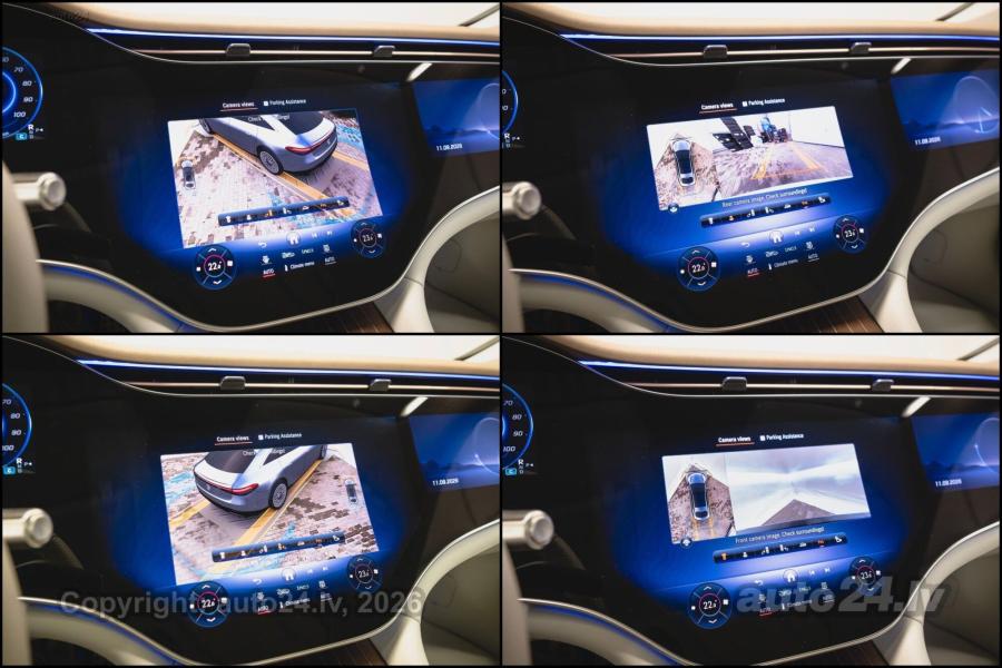 White Mercedes-Benz EQS 2022 in Tartu, with an engine capacity of 0.00 L and mileage of 63 thousand km for 84400 €, photo 33 on AUTOMOTO.COM.LV