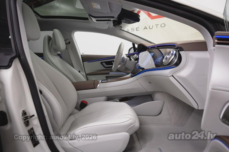 White Mercedes-Benz EQS 2022 in Tartu, with an engine capacity of 0.00 L and mileage of 63 thousand km for 84400 €, photo 10 on AUTOMOTO.COM.LV