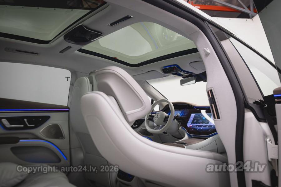 White Mercedes-Benz EQS 2022 in Tartu, with an engine capacity of 0.00 L and mileage of 63 thousand km for 84400 €, photo 12 on AUTOMOTO.COM.LV