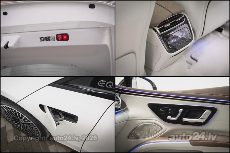 White Mercedes-Benz EQS 2022 in Tartu, with an engine capacity of 0.00 L and mileage of 63 thousand km for 84400 €, photo 44 on AUTOMOTO.COM.LV